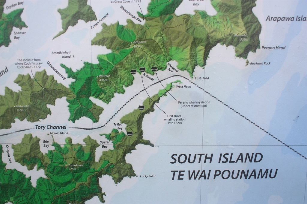 Entering Tory Channel & the South Island, map 3 of 4 | Fotoeins Fotografie