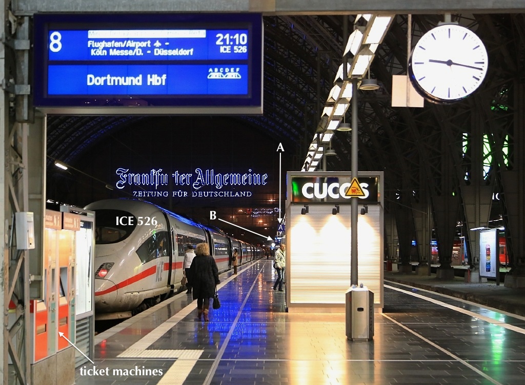 How to read signage at German train stations | Fotoeins Fotografie